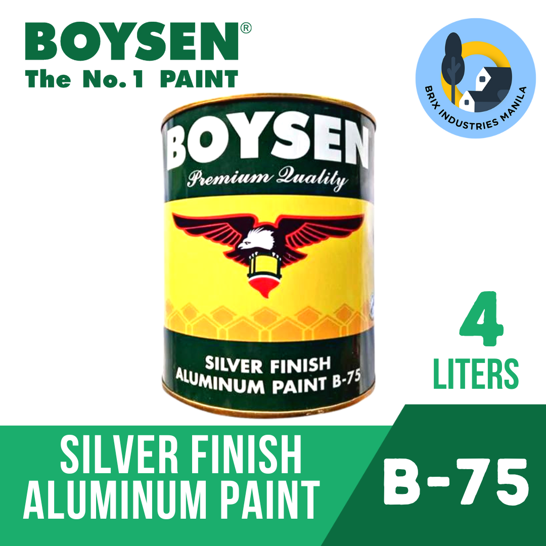Boysen Silver Finish Aluminum Paint Liter or Gallon B-75 Metal Surface ...