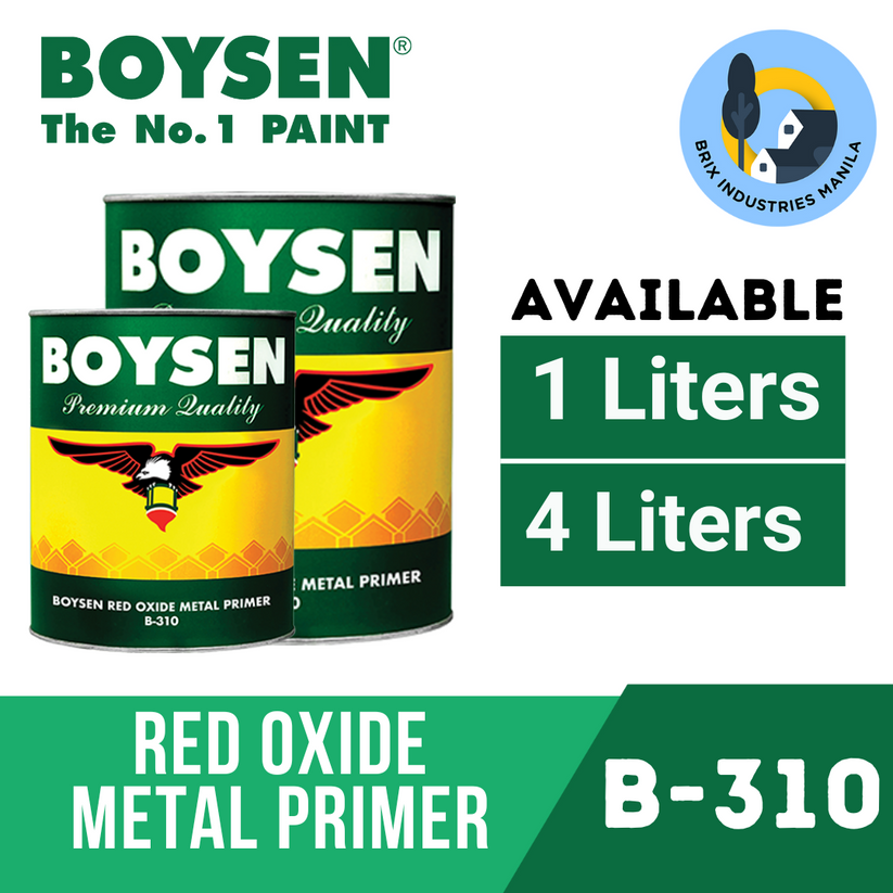 Boysen Red Oxide Metal Primer B-310 1 Liter or 4 Liters (Gallon) For S ...