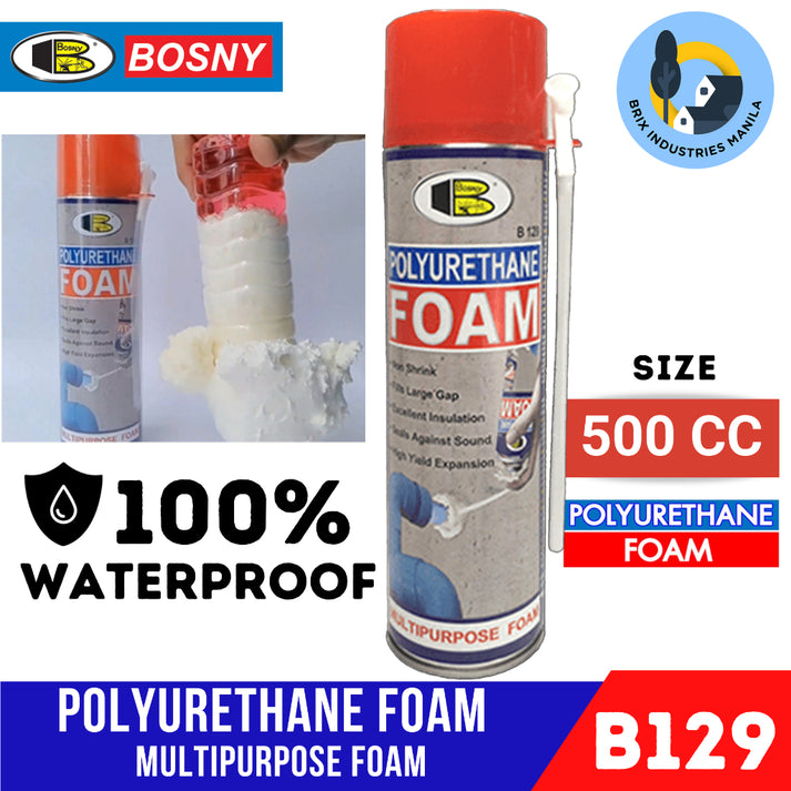 Bosny Polyurethane Expanding Foam Spray 500cc B129 – Brix Industries Manila