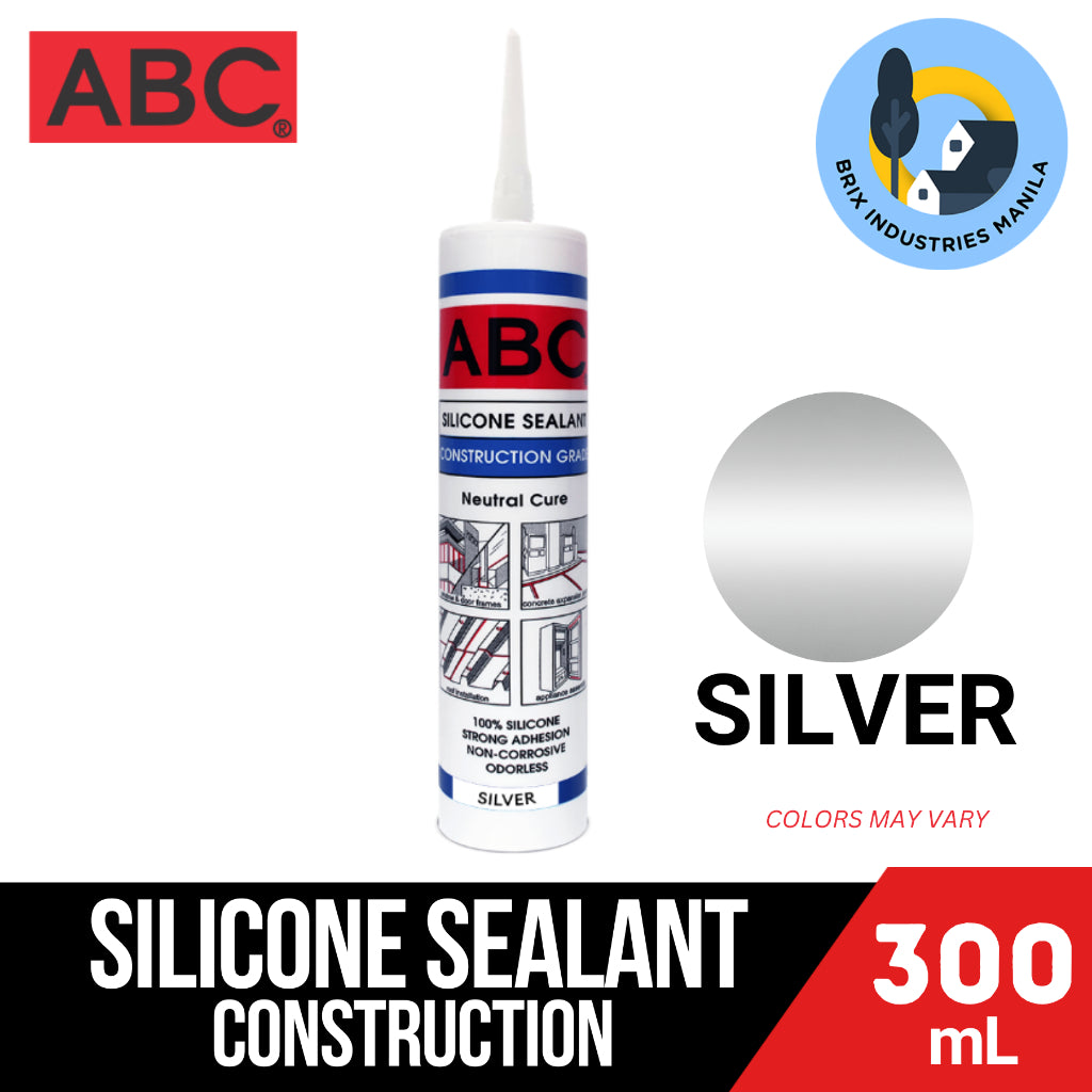 ABC Silicone Sealant Construction Trade Non-Corrosive Odorless and 100 ...