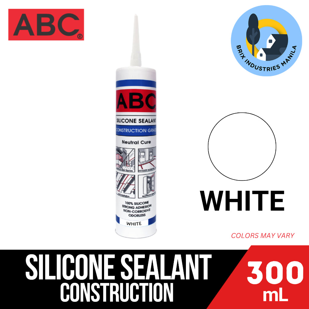 ABC Silicone Sealant Construction Trade Non-Corrosive Odorless and 100 ...