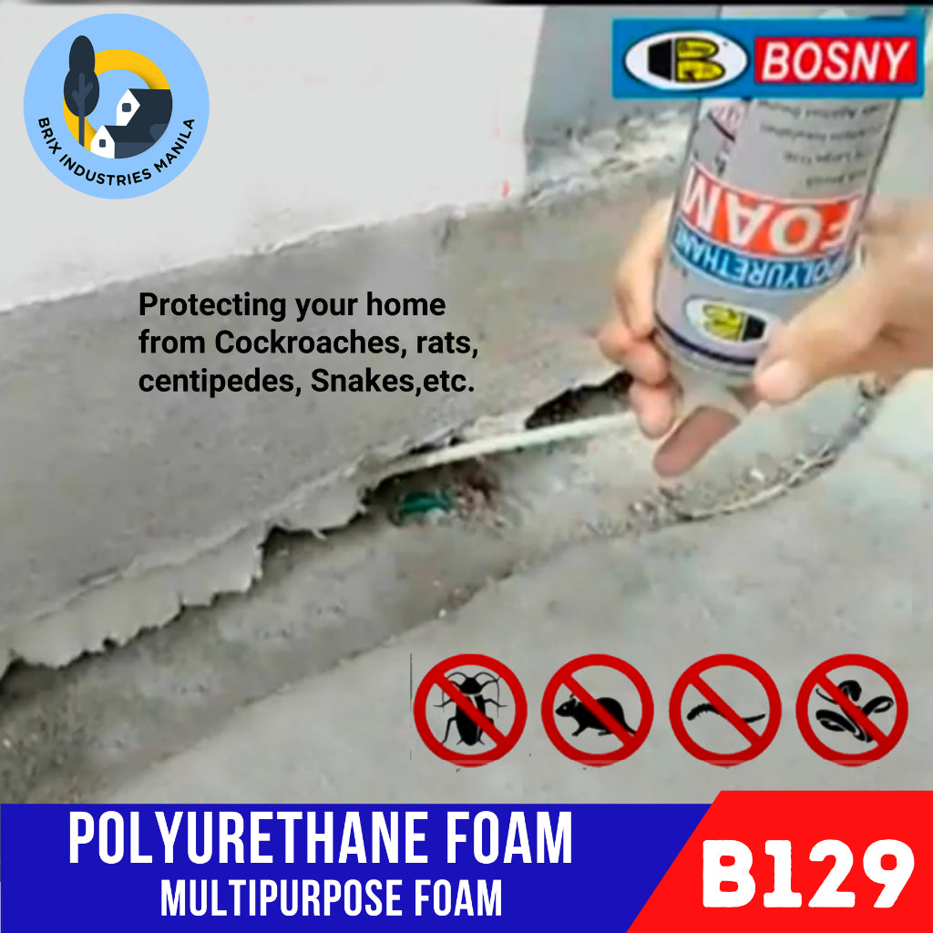 Bosny Polyurethane Expanding Foam Spray 500cc B129 – Brix Industries Manila