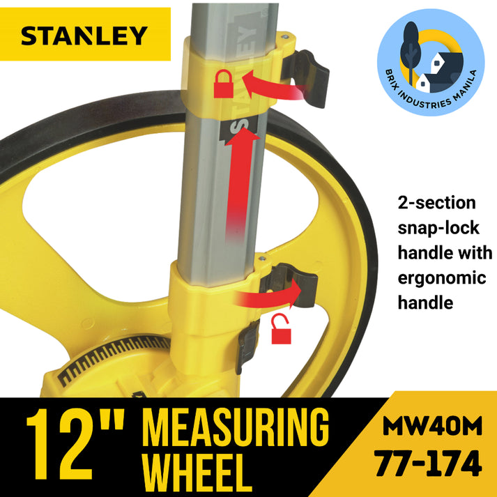 Stanley Measuring Wheel MW40M 318mm 1-77-174 Walking Measure – Brix ...