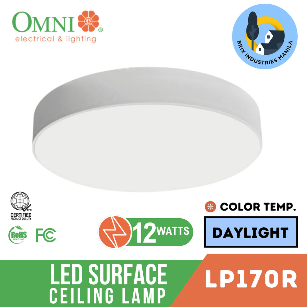 Omni LED Panel Surface Type Ceiling Lamp 12W, 18W and 24W Daylight ...