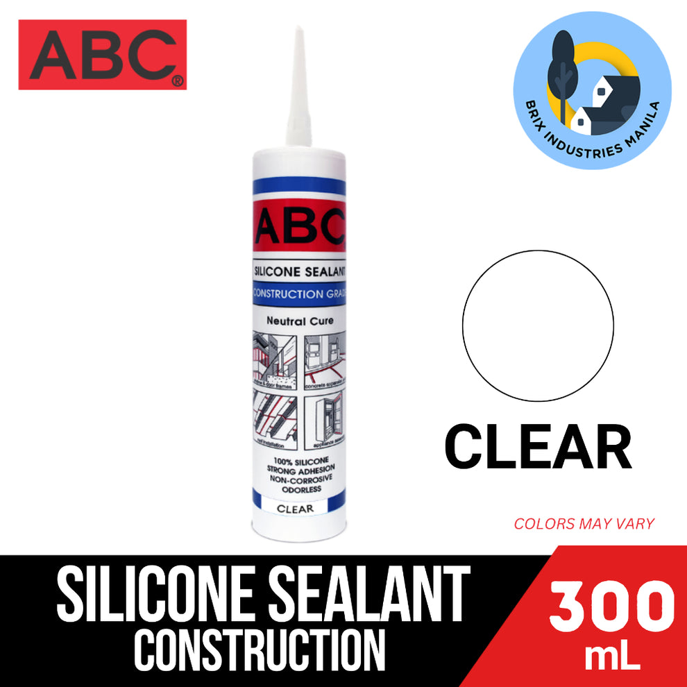 ABC Silicone Sealant Construction Trade Non-Corrosive Odorless and 100 ...