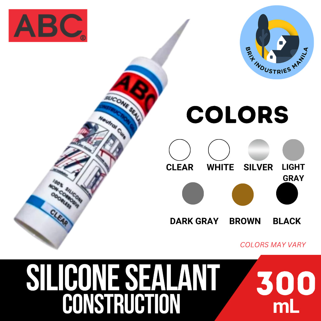 ABC Silicone Sealant Construction Trade Non-Corrosive Odorless and 100 ...